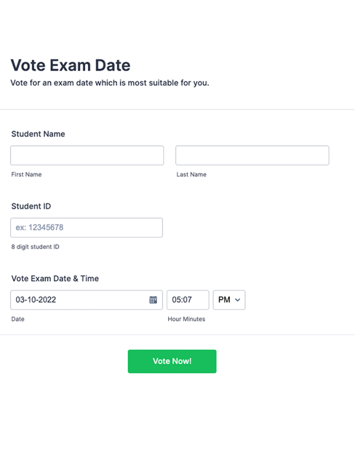 Outil de vote en ligne | Créez des votes gratuits et en ligne | Jotform