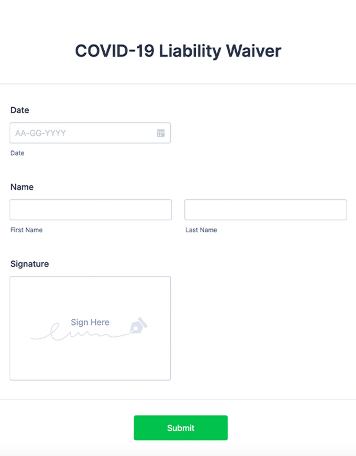 Create Online Electronic Waiver Forms for Free | Jotform