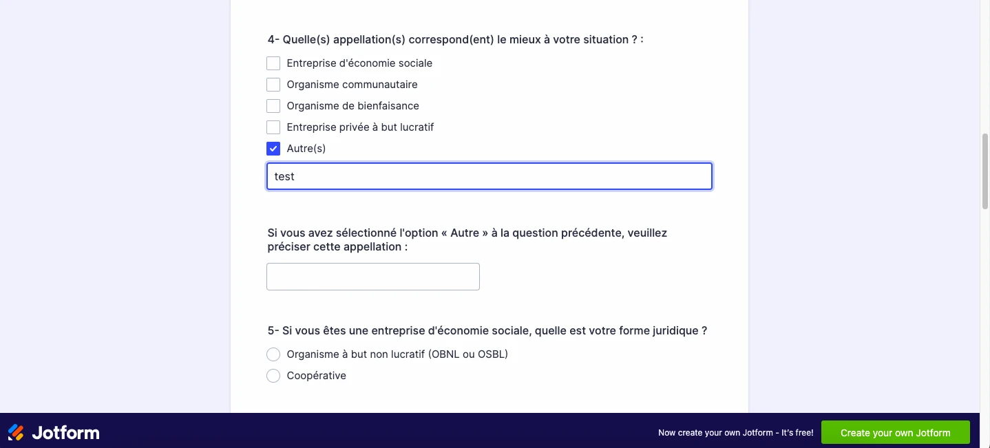 How to add Others and allow user to specify their answer on a Multiple ...
