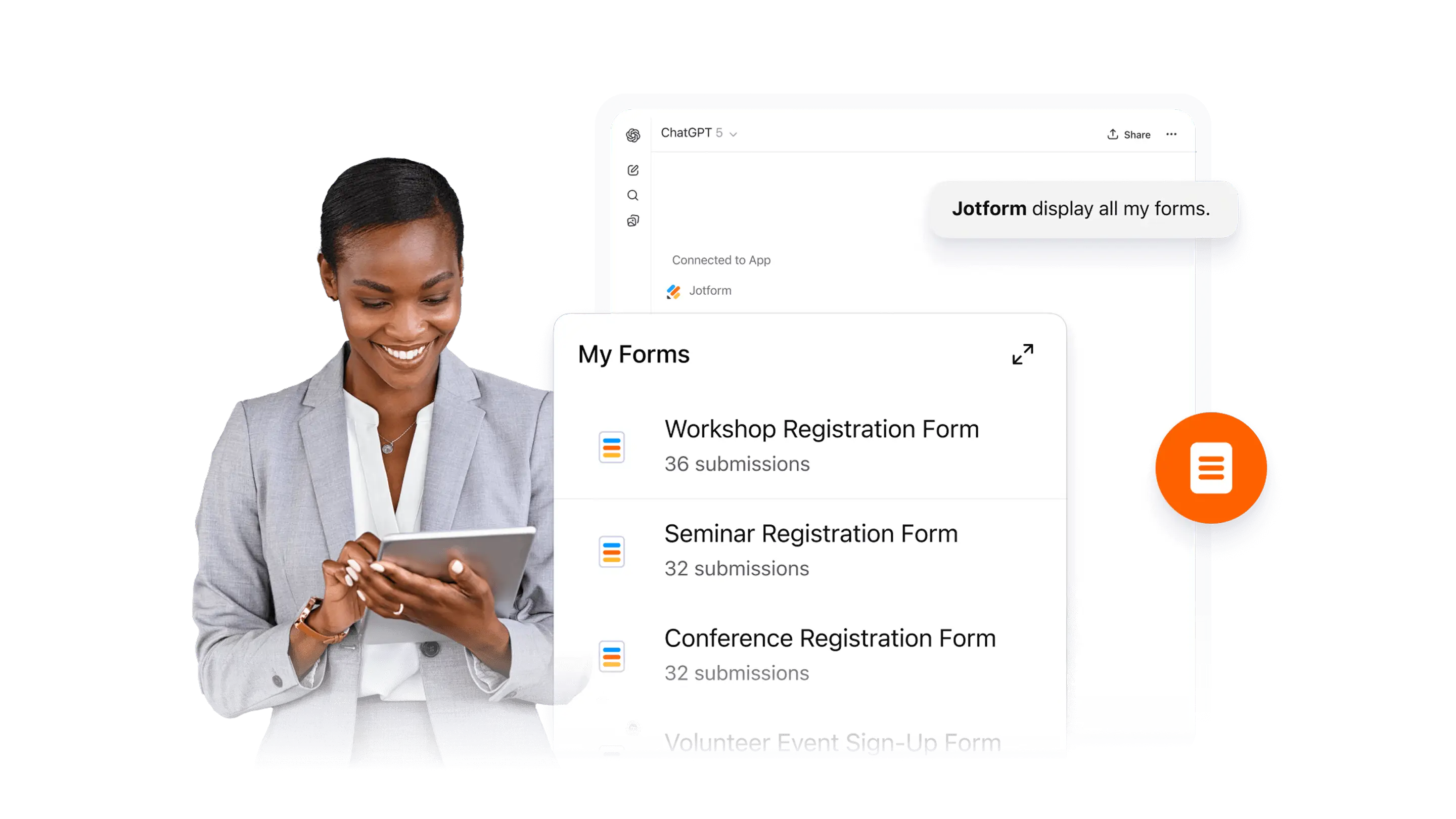 Select a Specific Form | Jotform ChatGPT App