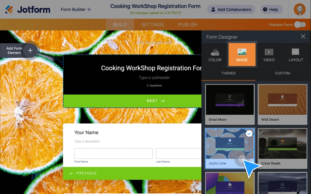 Your Form Background Instant Forms SureForms