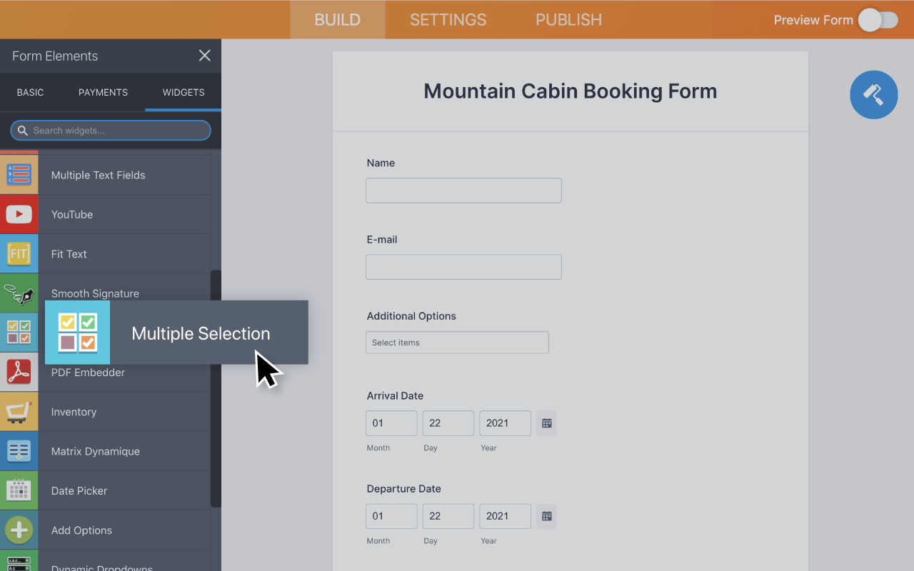 Multiple Selection - Form Widgets | Jotform Multiple Selection - Form Widgets | Jotform