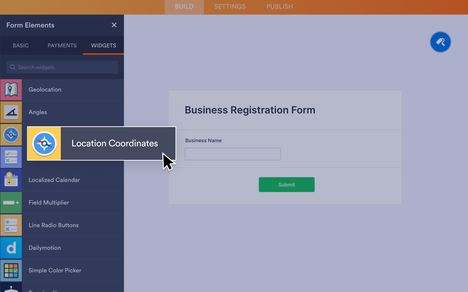Location Coordinates - Form Widgets | Jotform