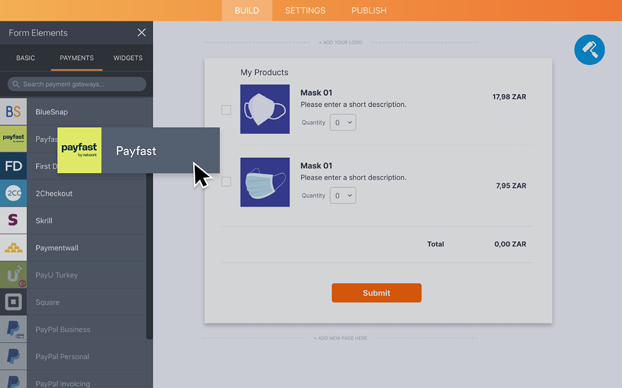 Jotform Payfast Integration | Payment Processor Integrations