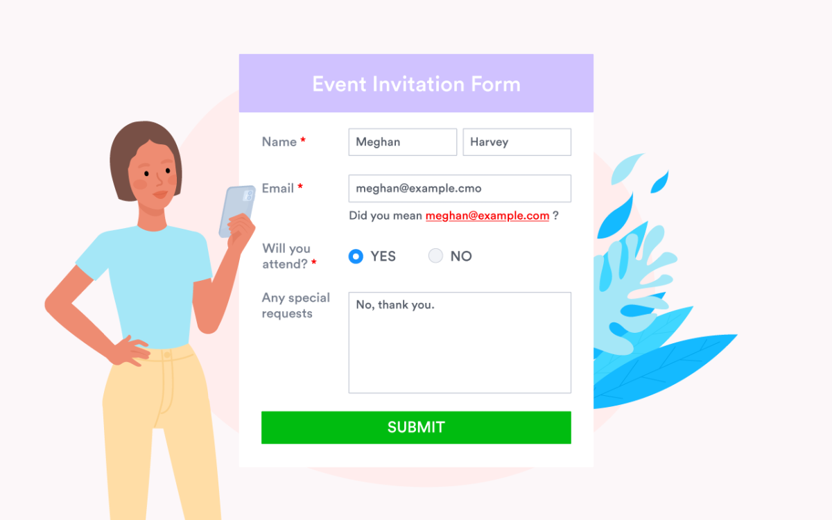 Email Correctness Check - Form Widgets | Jotform