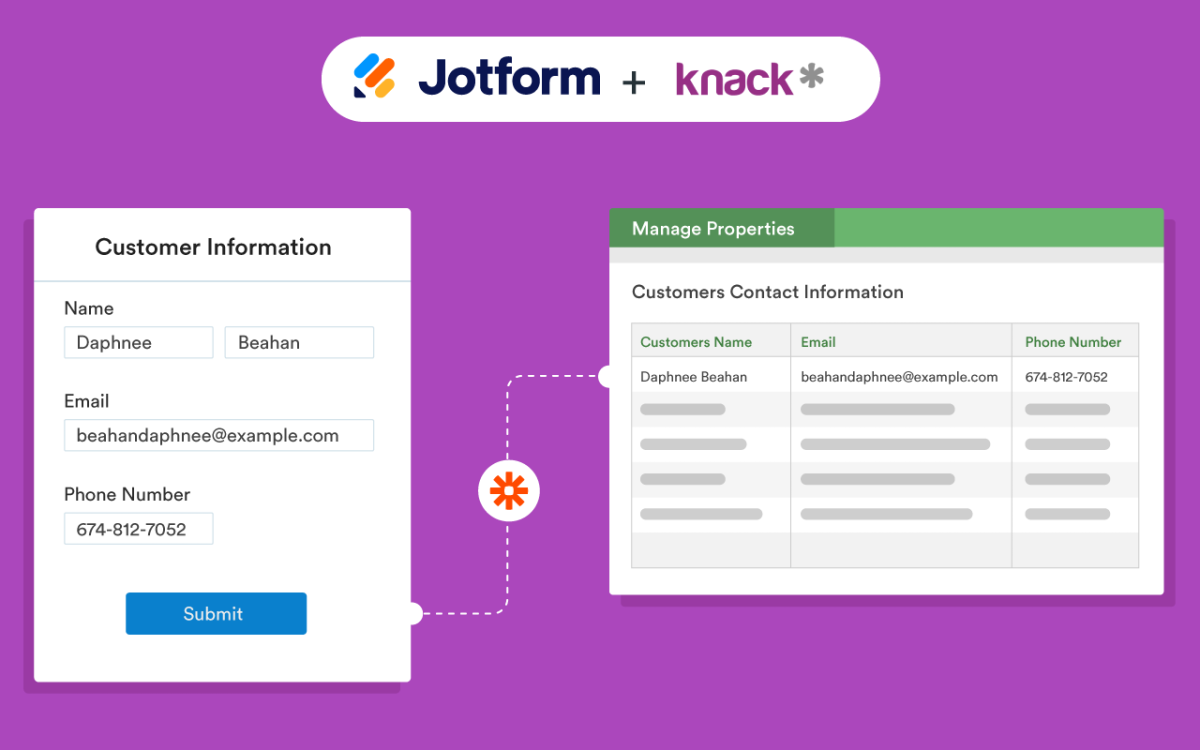 Jotform Knack Integration | Data Management Integrations