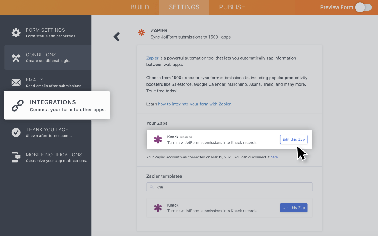 Jotform Knack Integration | Data Management Integrations