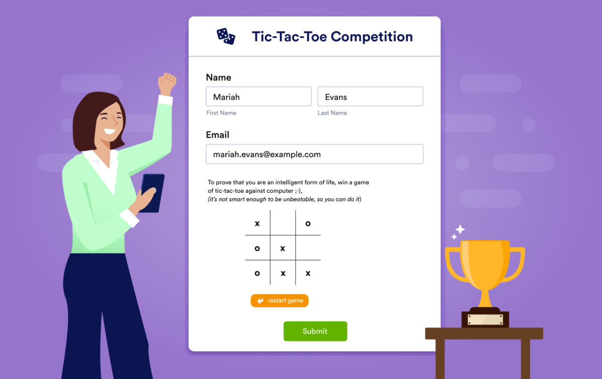 Tic Tac Toe - Form Widgets | Jotform