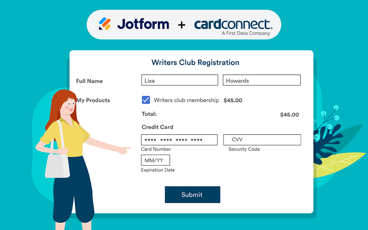 Jotform CardConnect Integration | Payment Processor Integrations