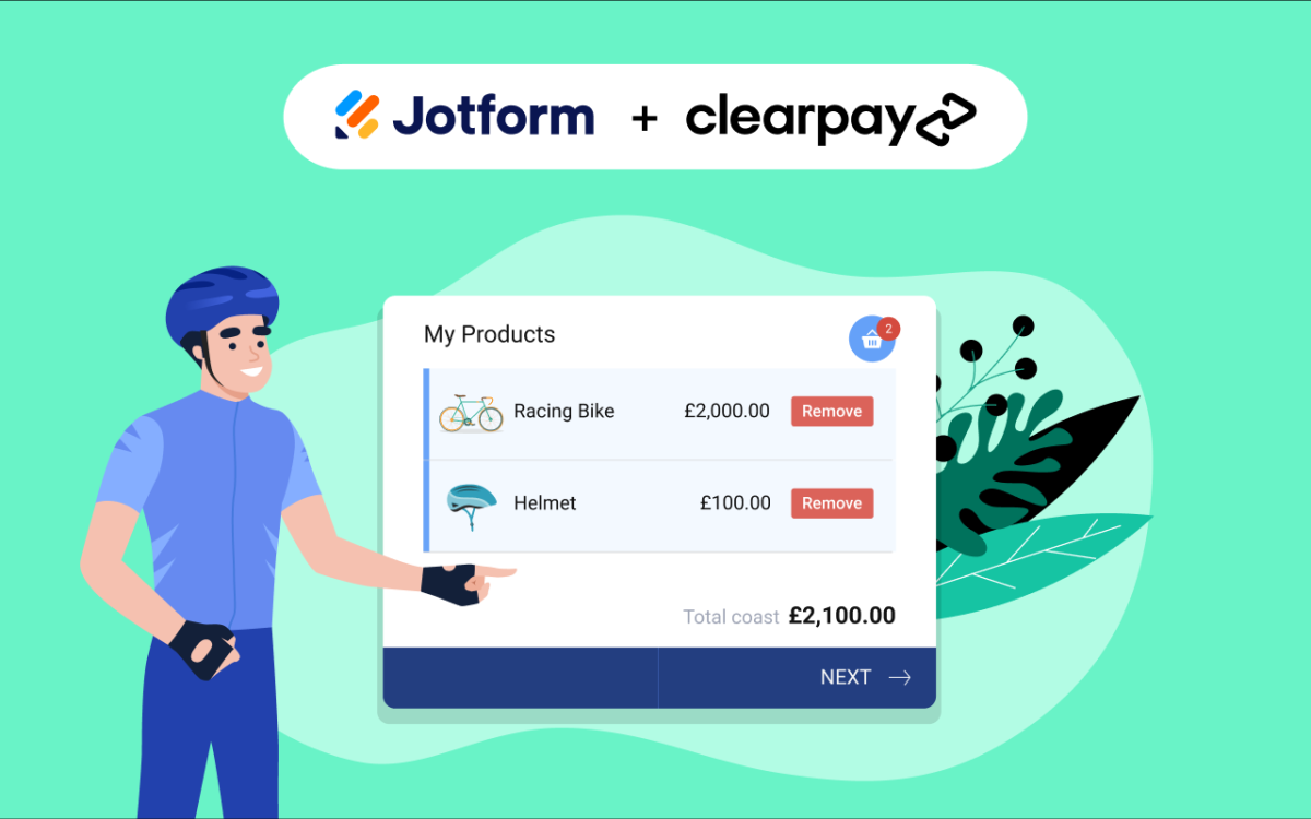 Jform Clearpay 통합 | 전자 상거래 통합