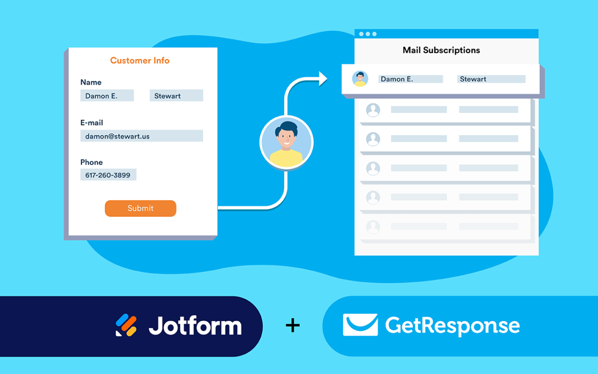 Jotform GetResponse Integration | Log in and integrate GetResponse with ...