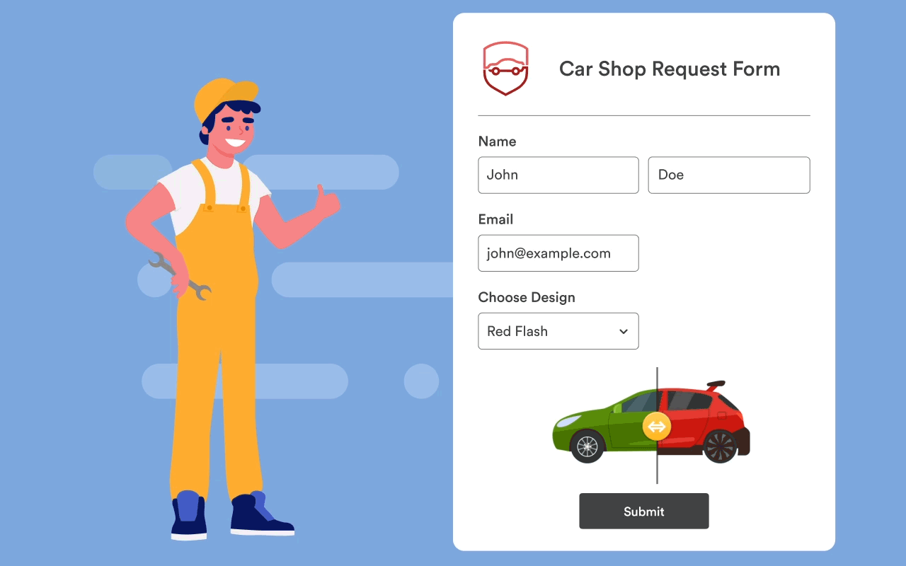 Comparison Slider - Form Widgets | Jotform
