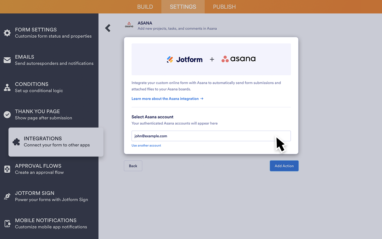 Jotform Asana Integration | Project Management Integrations