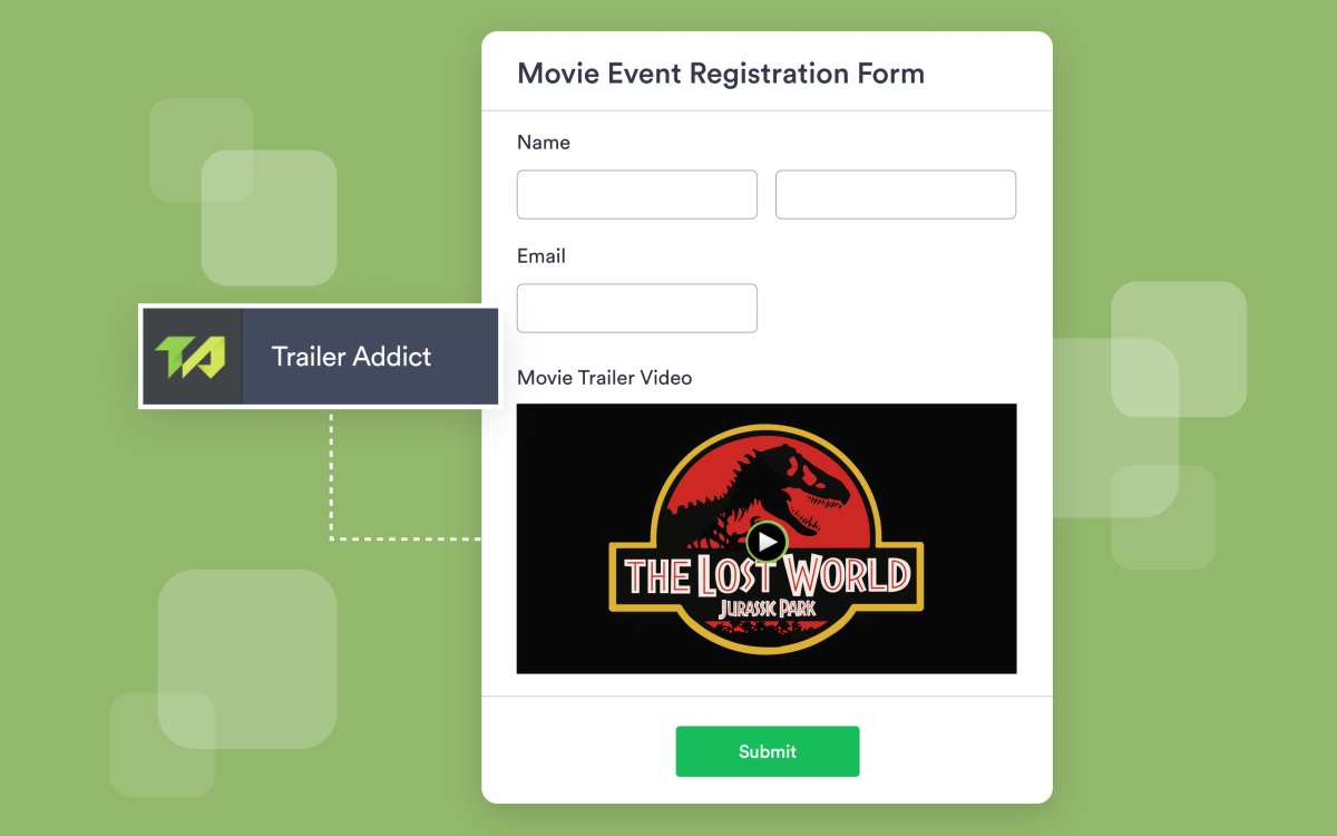 Trailer Addict - 양식 위젯 | Jform