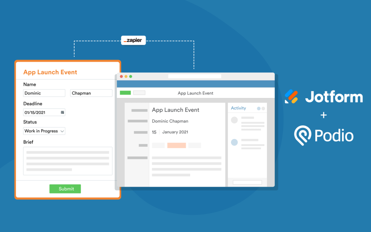 Jotform + Podio Integration | Form Builder for Podio