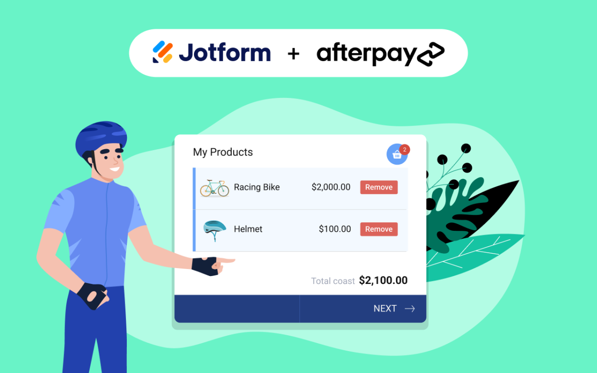 Jotform Afterpay Integration | Payment Processor Integrations
