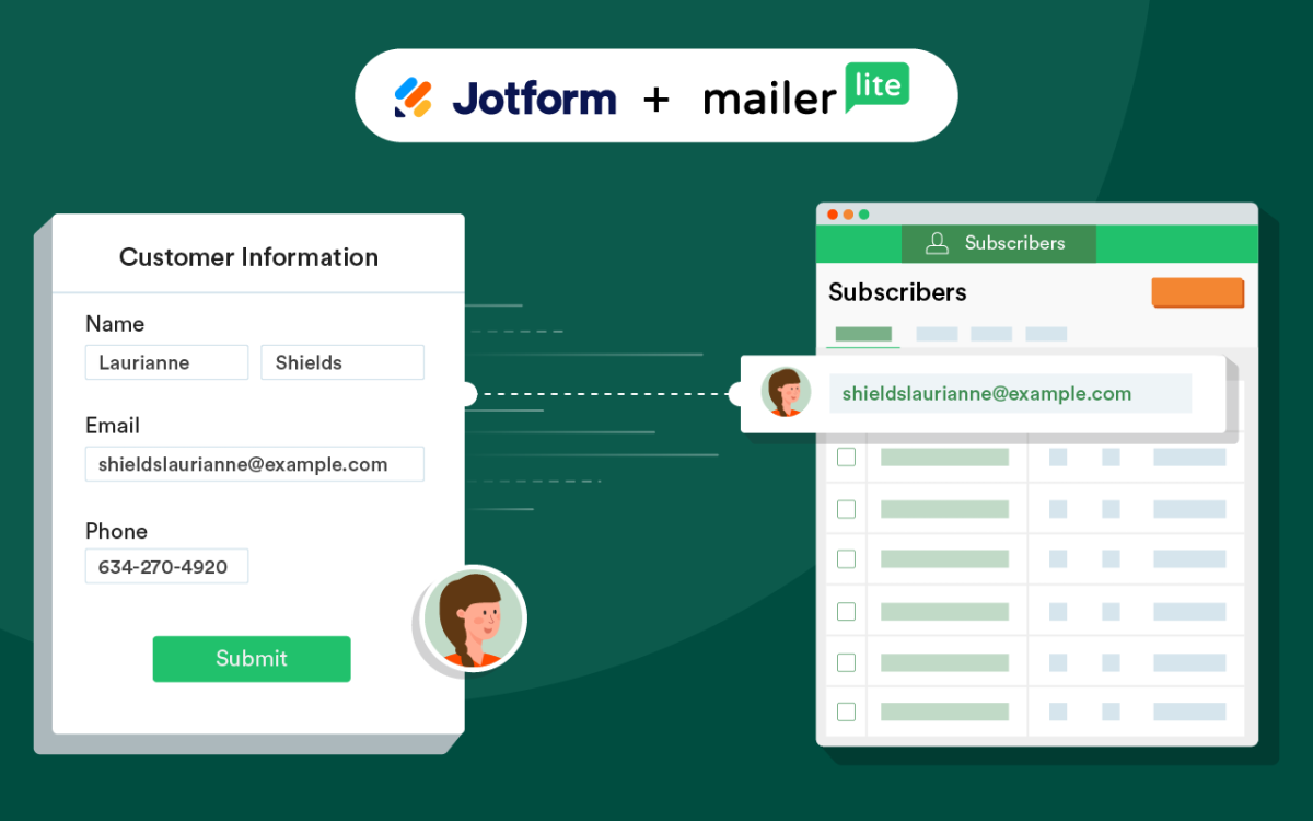 Jform MailerLite Integration | 이메일로 보내기 통합