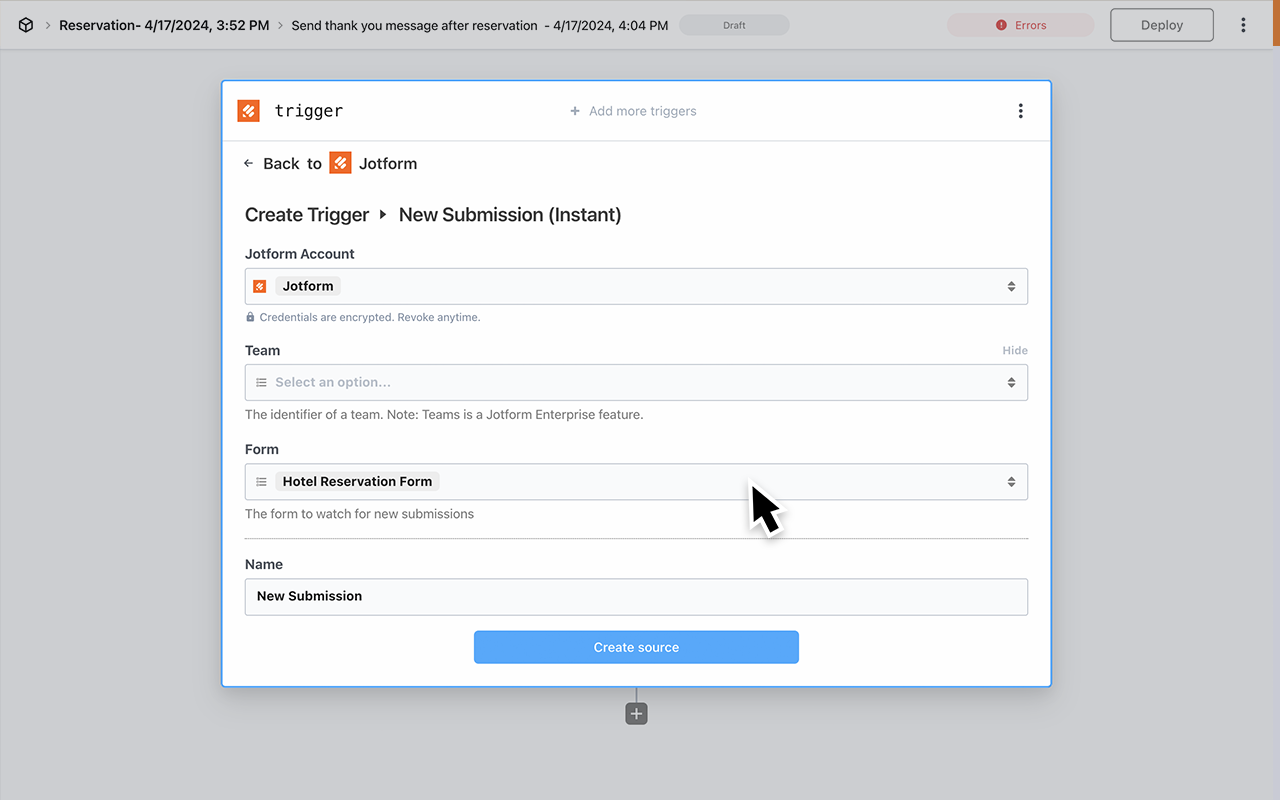 Jotform Pipedream Integration | Automation Integrations