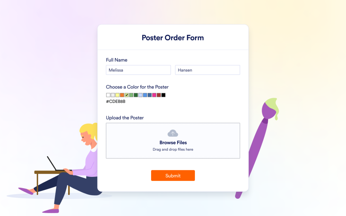 Simple Color Picker - Form Widgets | Jotform