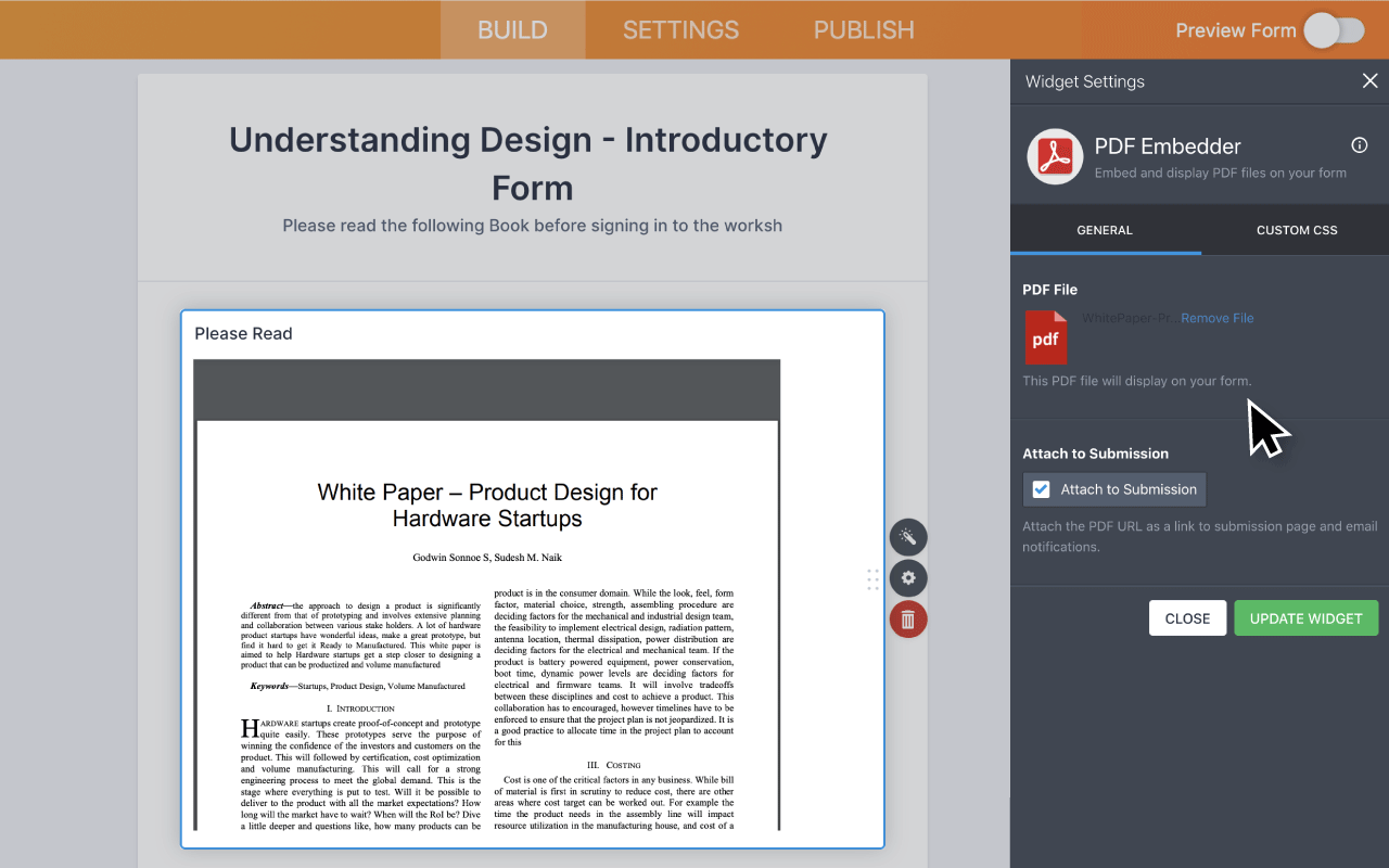 PDF Embedder - Form Widgets | Jotform