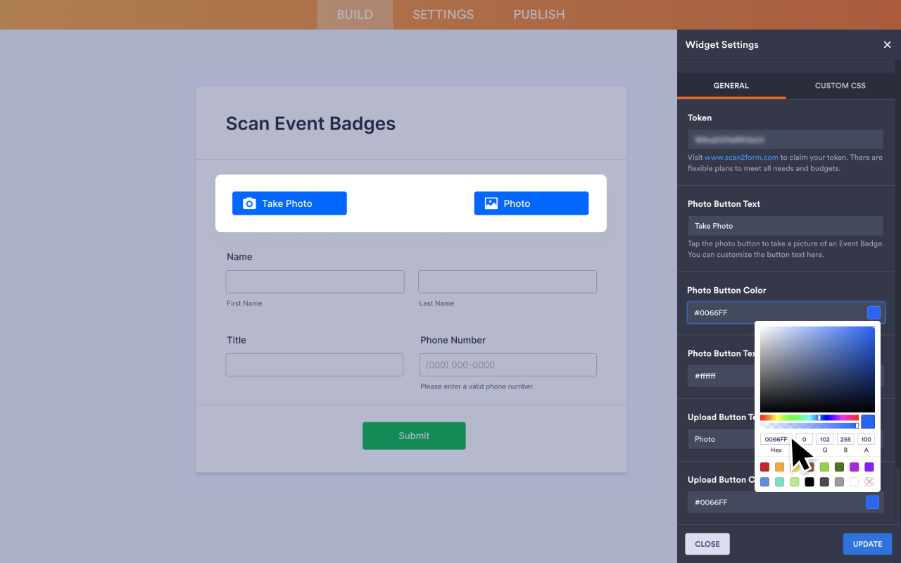 AI Scan Event Badges - Form Widgets | Jotform