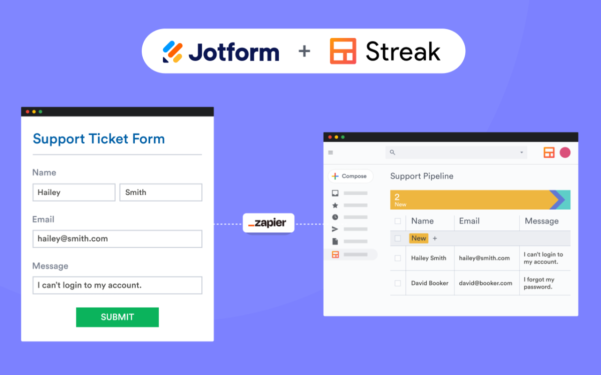 Jform Streak 통합 | CRM 통합
