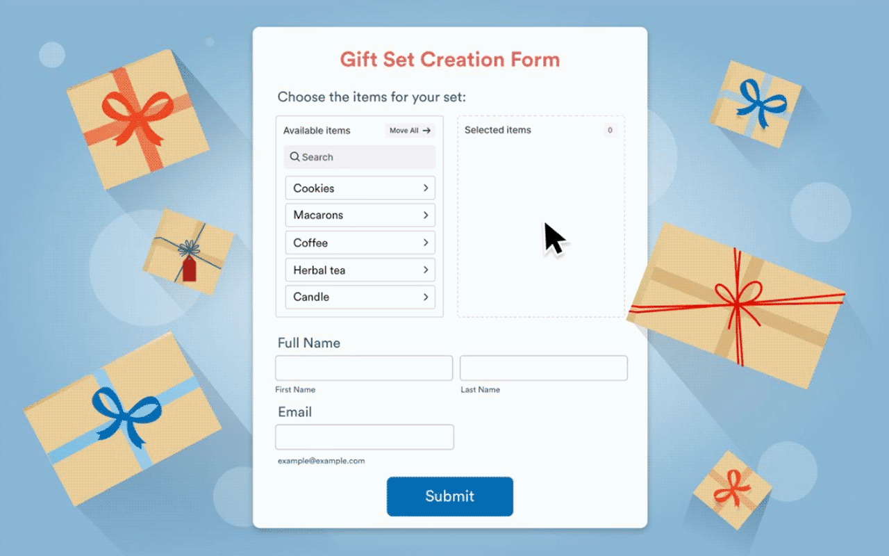 Dual ListBox - Form Widgets | Jotform