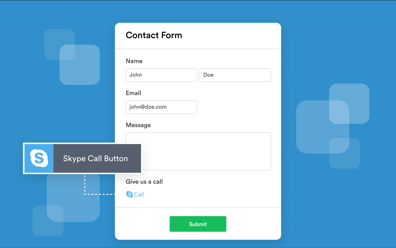 Skype Call Button - Form Widgets | Jotform