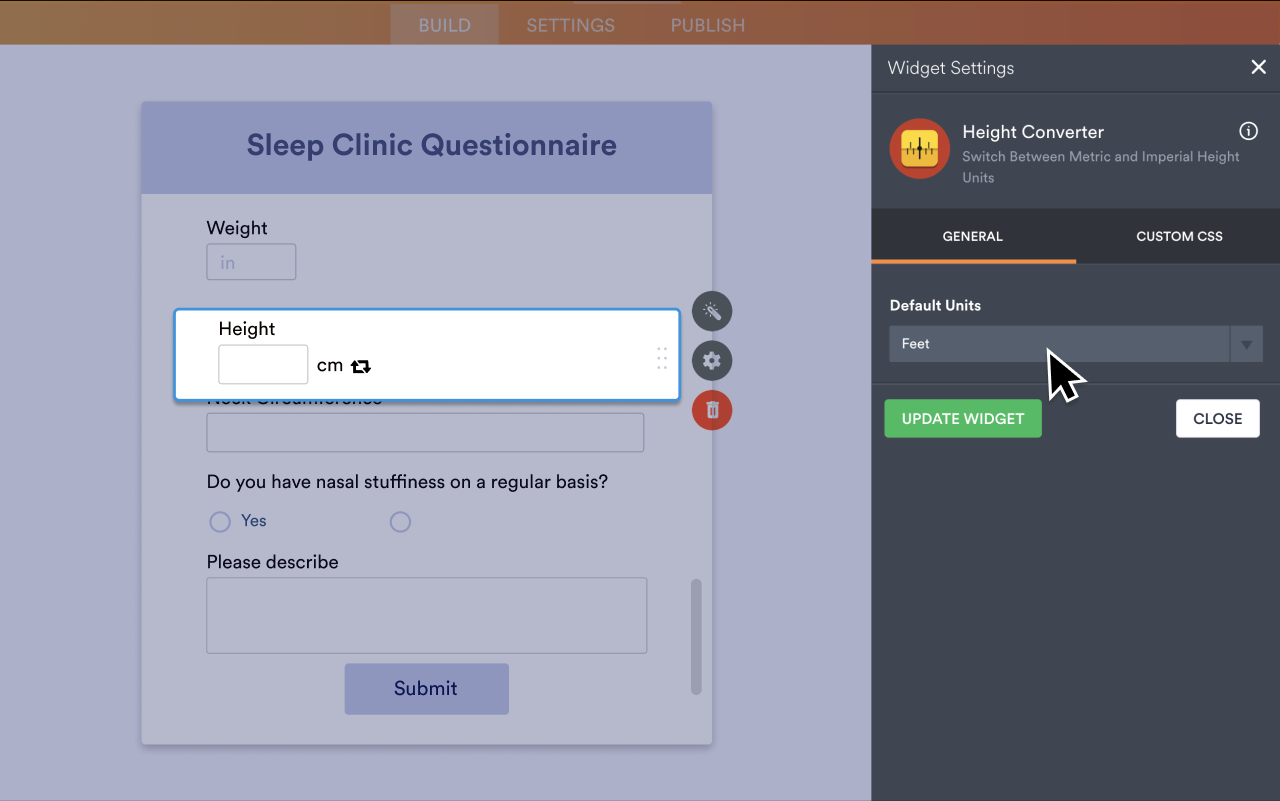 Height Converter - Form Widgets | Jotform