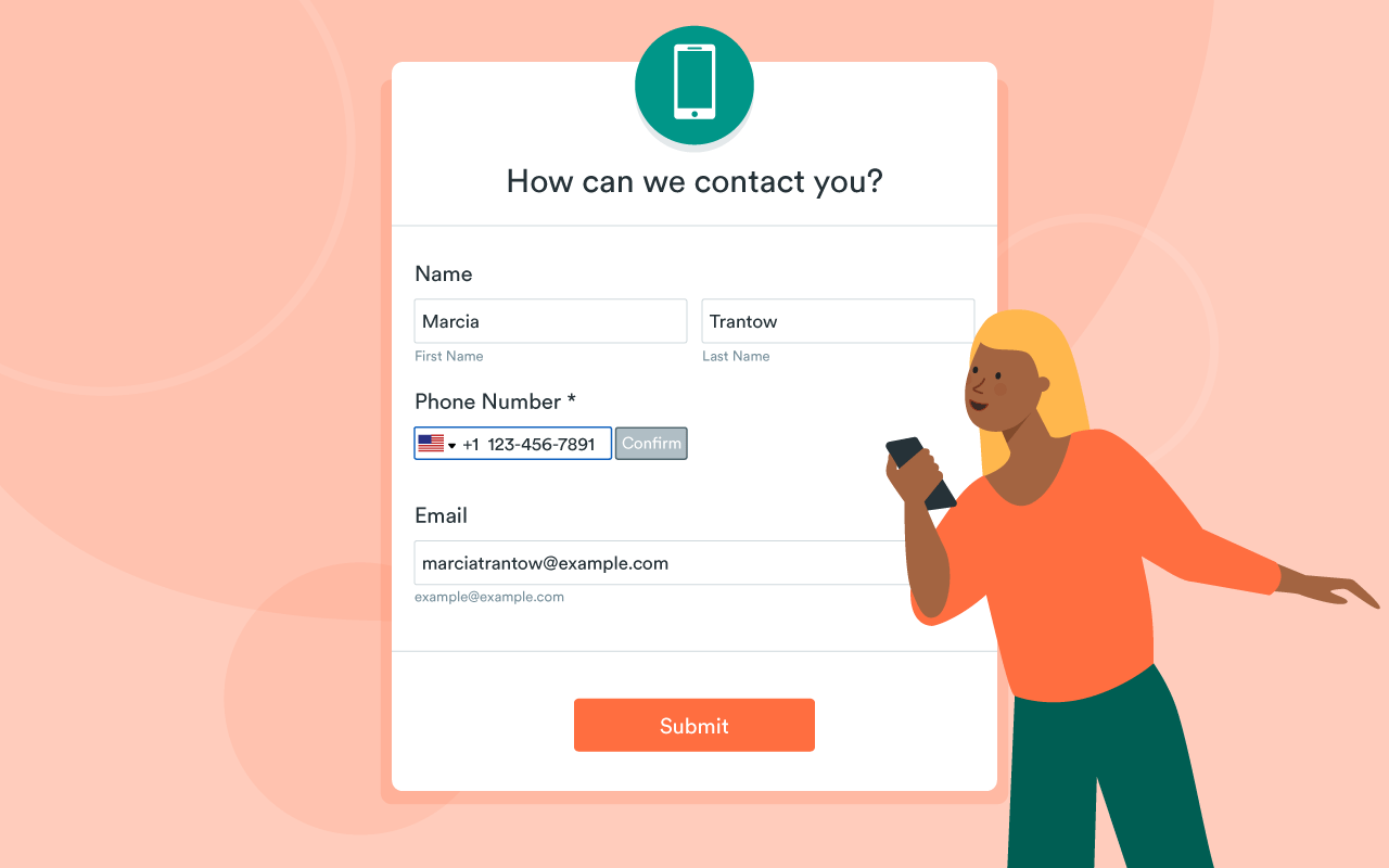 SMS Confirmation - Form Widgets | Jotform