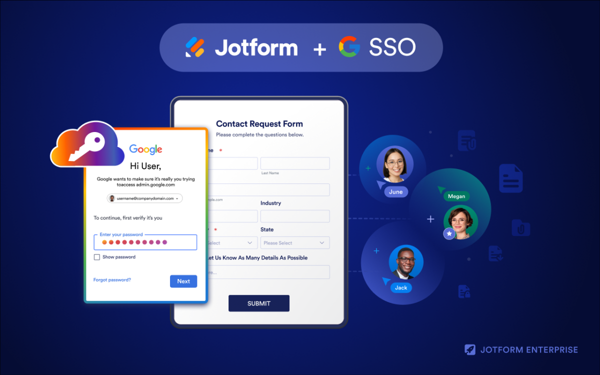 Jotform + Google SSO Integration | Form Builder for Google SSO
