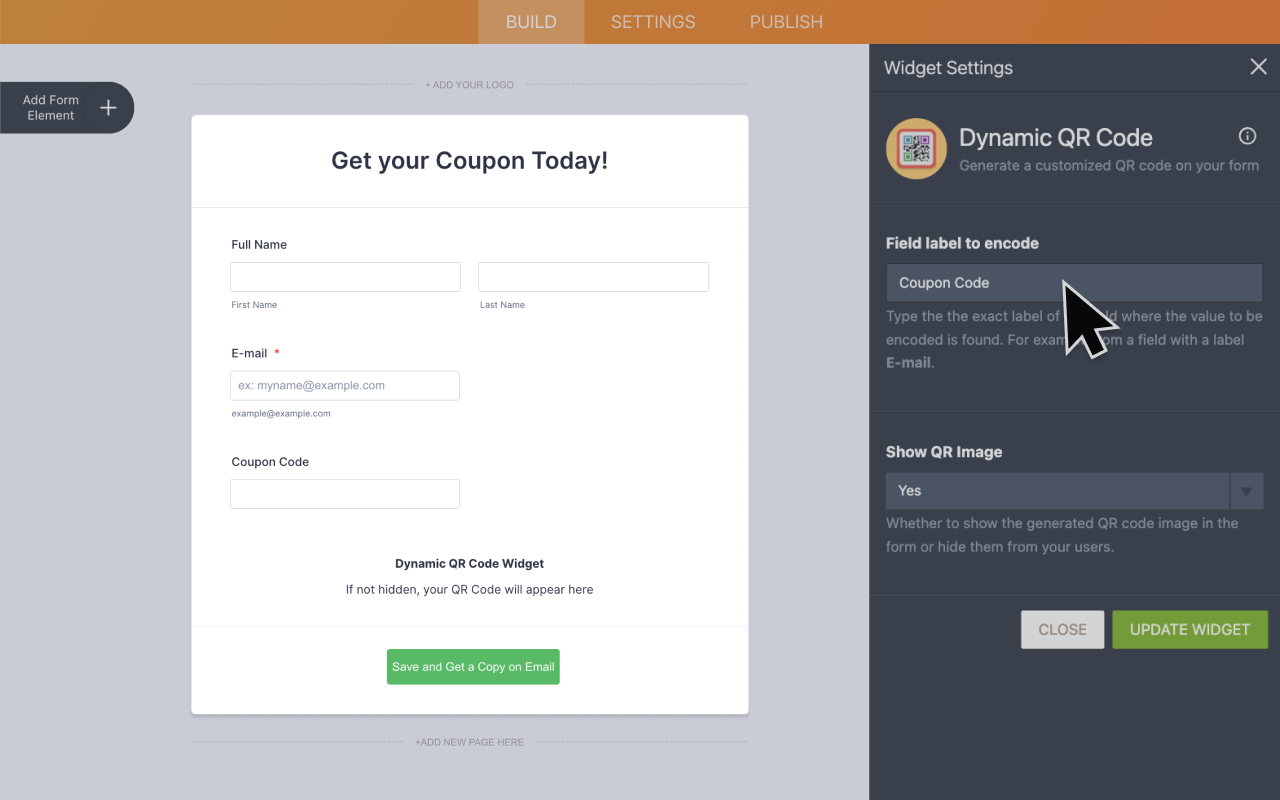 Dynamic QR Code - Form Widgets | Jotform