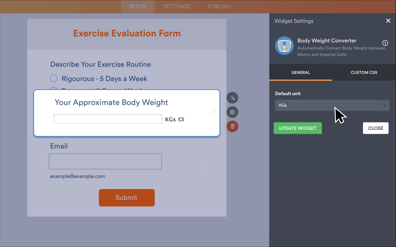 Body Weight Converter - Form Widgets | Jotform