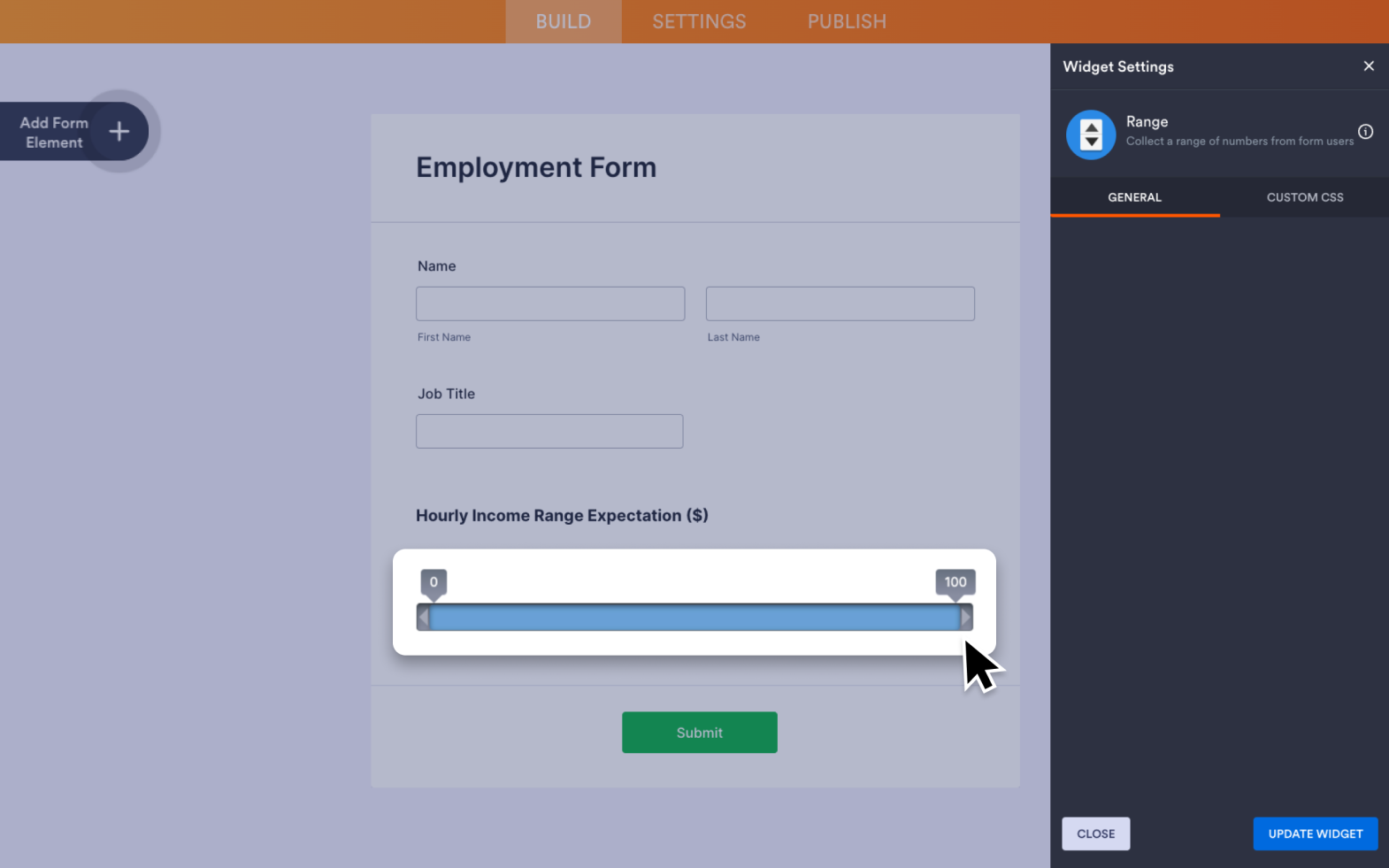 Range - Form Widgets | Jotform