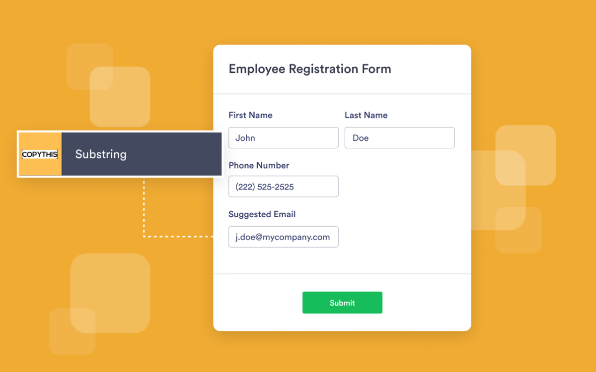 Substring - Form Widgets | Jotform