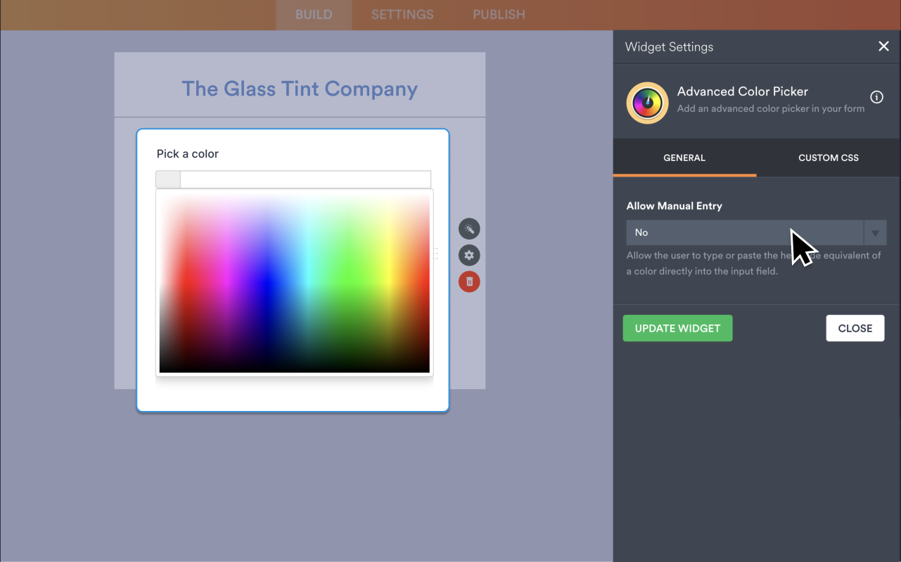 Advanced Color Picker - Form Widgets | Jotform Advanced Color Picker - Form Widgets | Jotform