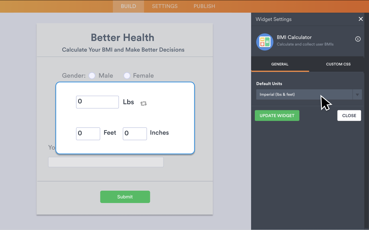 BMI Calculator - Form Widgets | Jotform