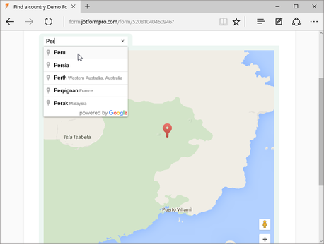 Find a Country - Form Widgets | Jotform