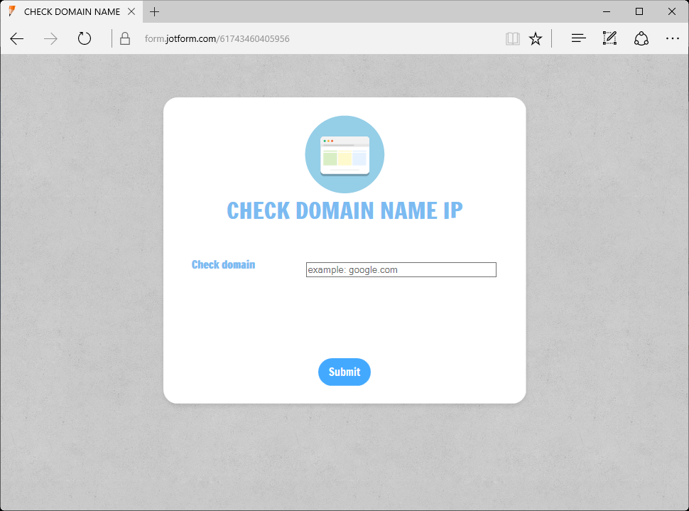 Simple Domain Whois Checker Form Widgets Jotform
