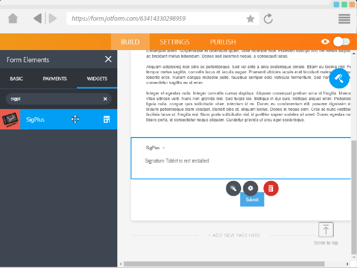 Topaz - Form Widgets | Jotform