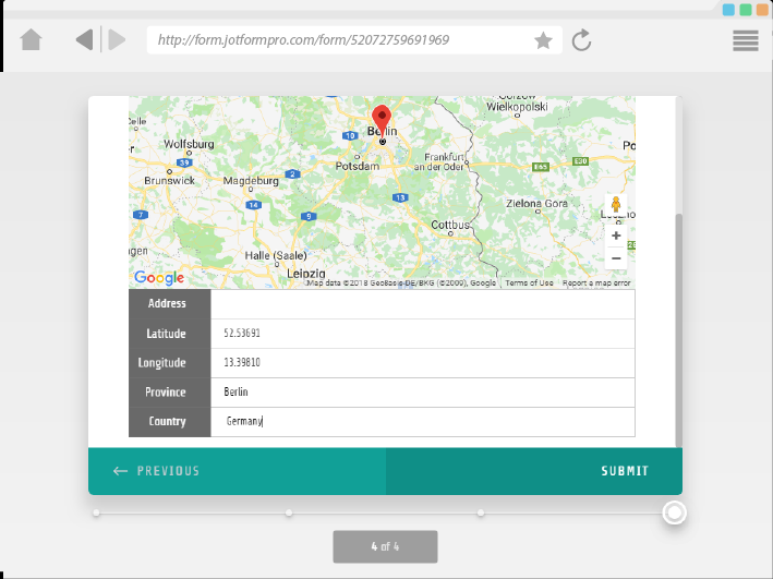 Location Coordinates - Form Widgets | Jotform