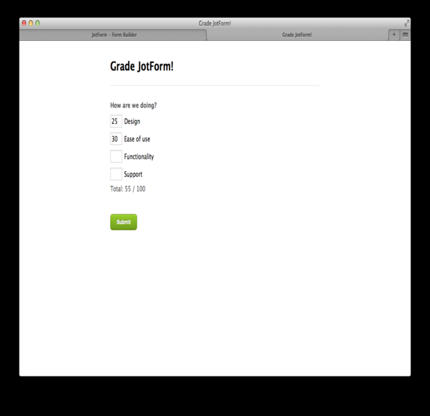 Grading - Form Widgets | Jotform