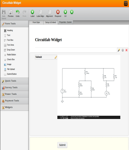 Circuitlab - Form Widget'ları | Jotform