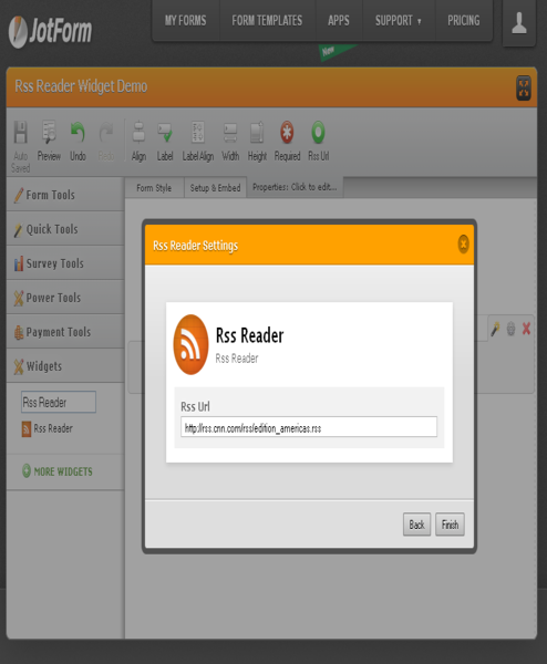Rss Reader - Form Widgets | Jotform