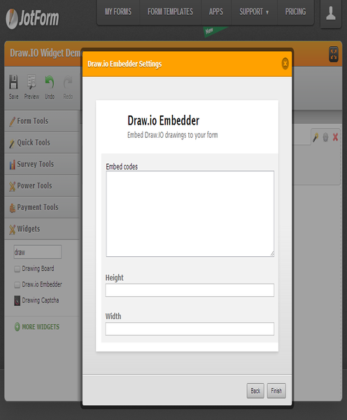 Diagrams.net (Formerly Draw.io) - Form Widgets | Jotform