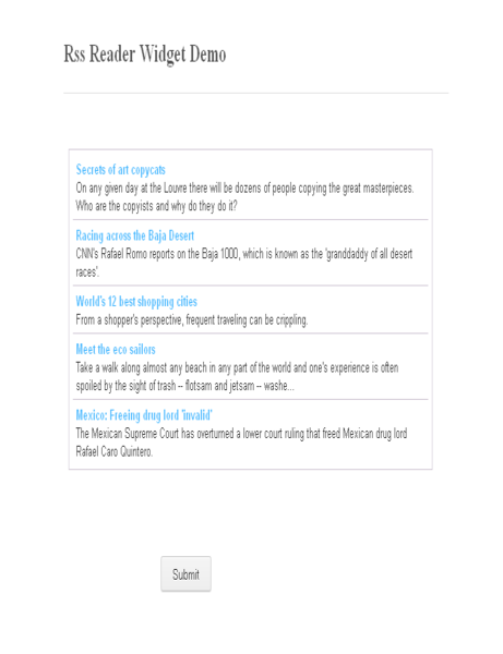 Rss Reader - Form Widgets | Jotform