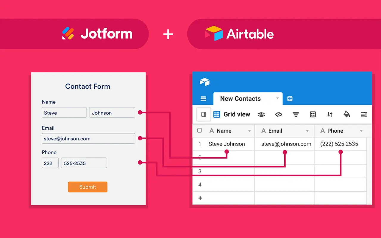 Jotform Airtable Integration | Data Management Integrations