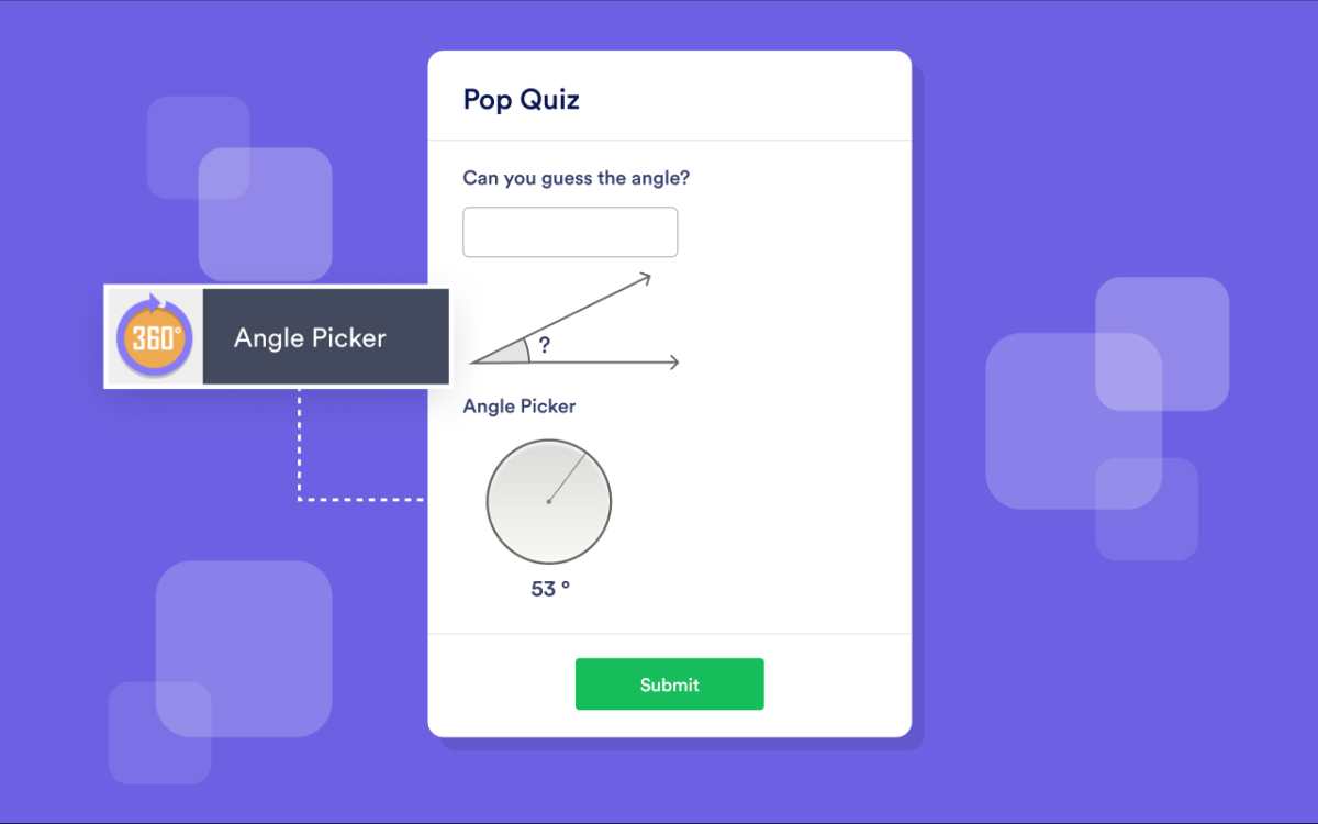 Selector de Ángulo - Widgets para formularios | Jotform