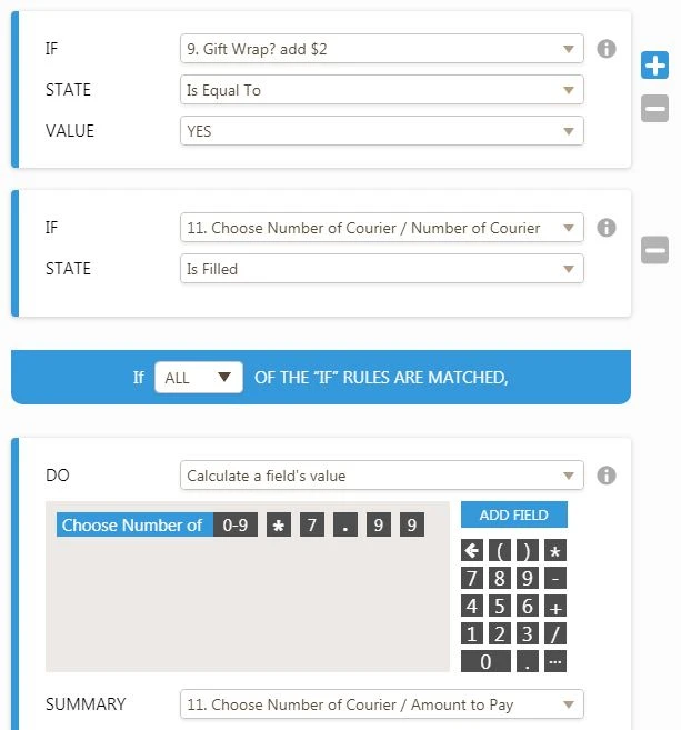 How to perform calculation with conditional logic?