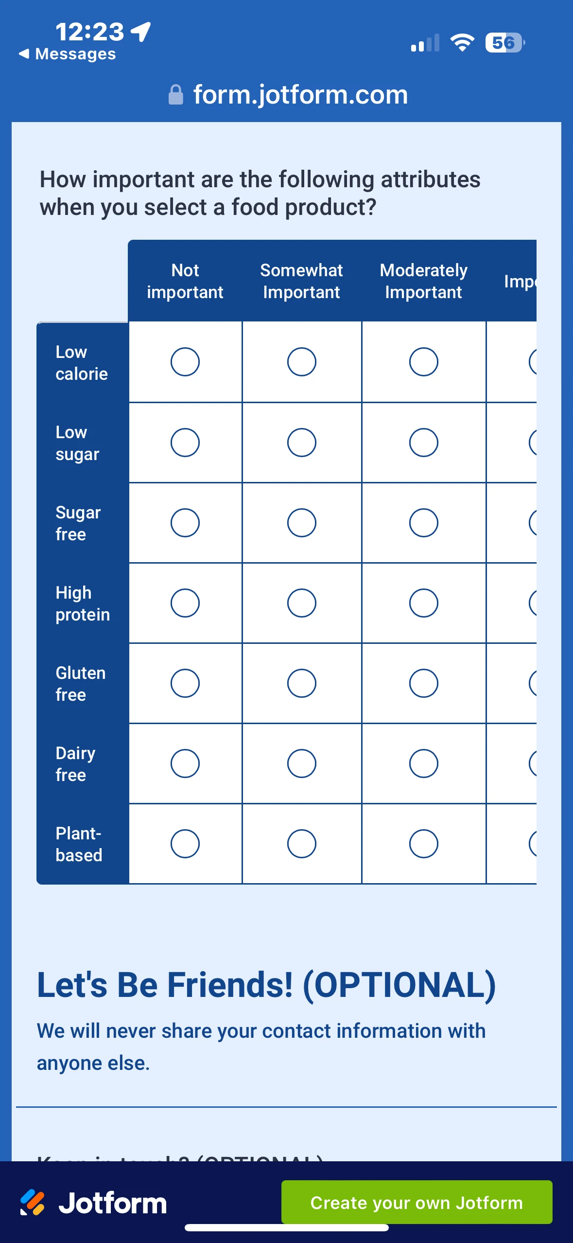 Input Table: Does not display properly on mobile